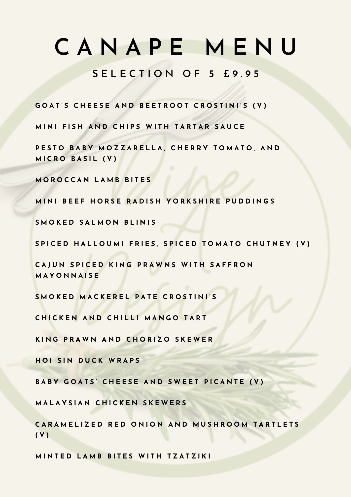 Canapes – DINE A DESIGN