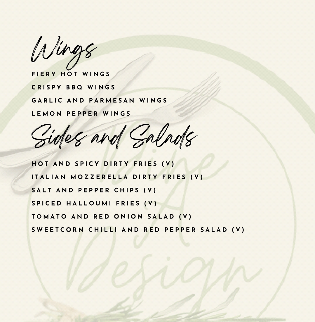 summer BBQ and street food BBQ menu – DINE A DESIGN